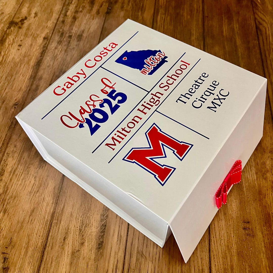 Personalized High School Graduation Keepsake Box: Memory Gift - Etsy