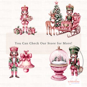 Watercolor Nutcracker Clipart Bundle: Rustic Christmas PNG (commercial ...