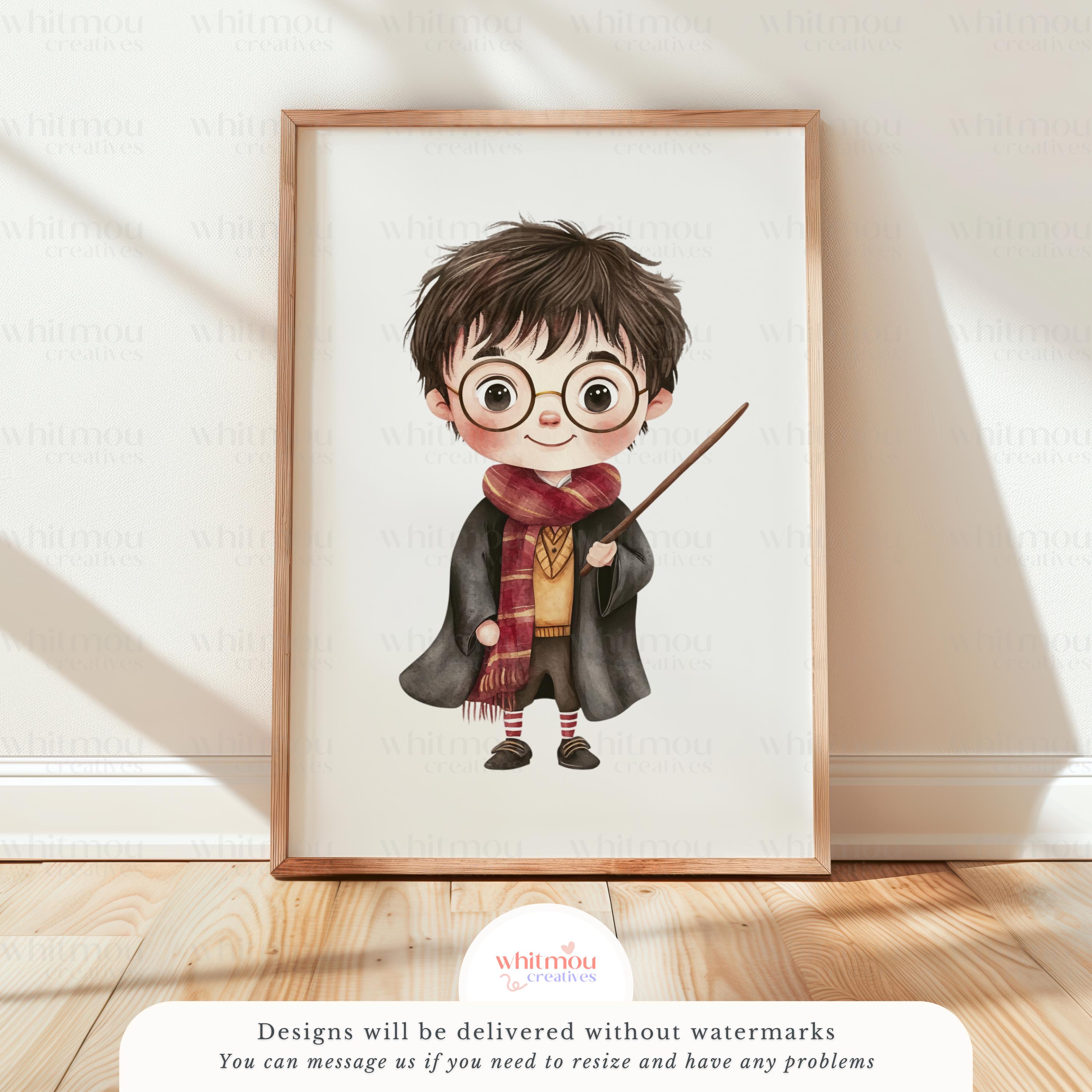 Watercolor Wizard School Clipart: Fantasy Magician Set (digital ...
