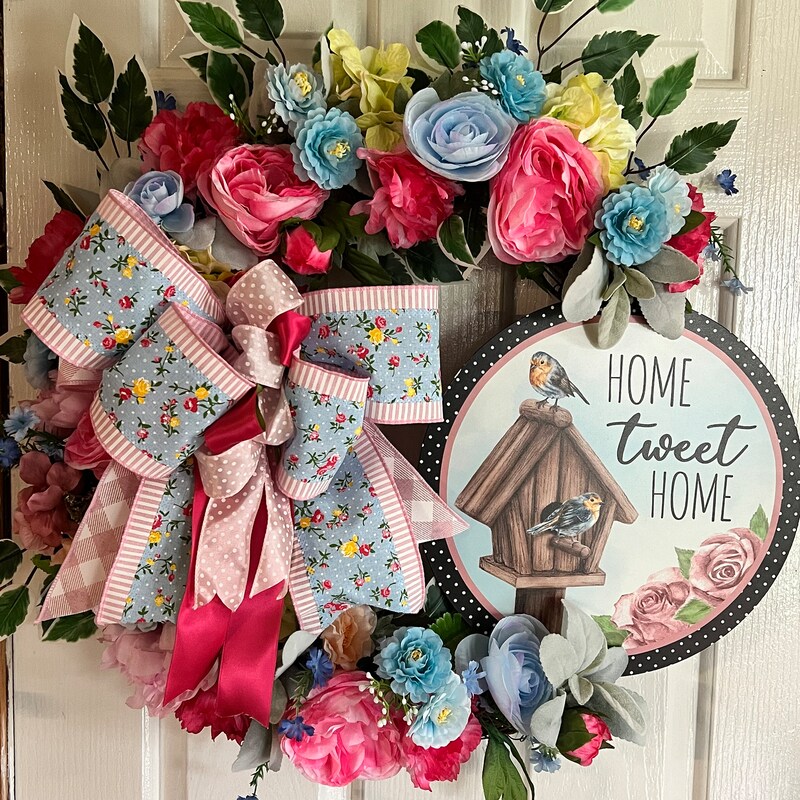 Birdhouse Wreath - Etsy