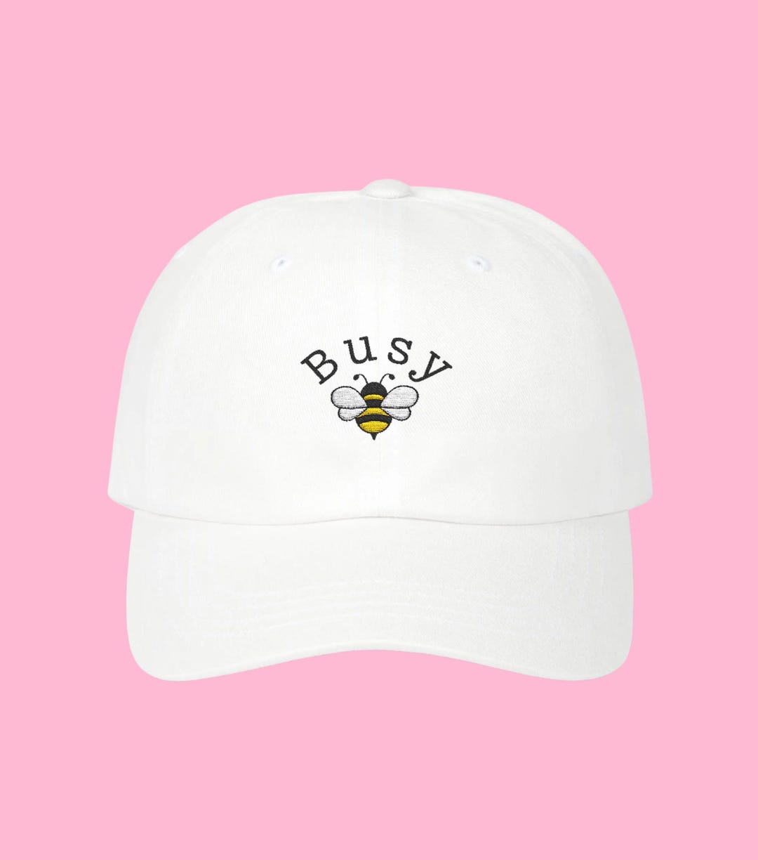 Embroidered Busy Bee Baseball Hat, Bee Lover Gift, Funny Ironic Cap ...