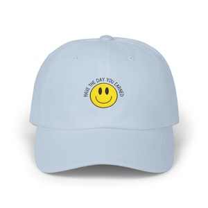 Embroidered Women's Smile Face Baseball Cap, Sarcastic Ironic Hats ...