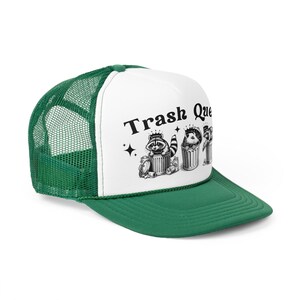 Trash Queen Trucker Hat for Women, Funny Raccoon Design Adjustable Hat ...