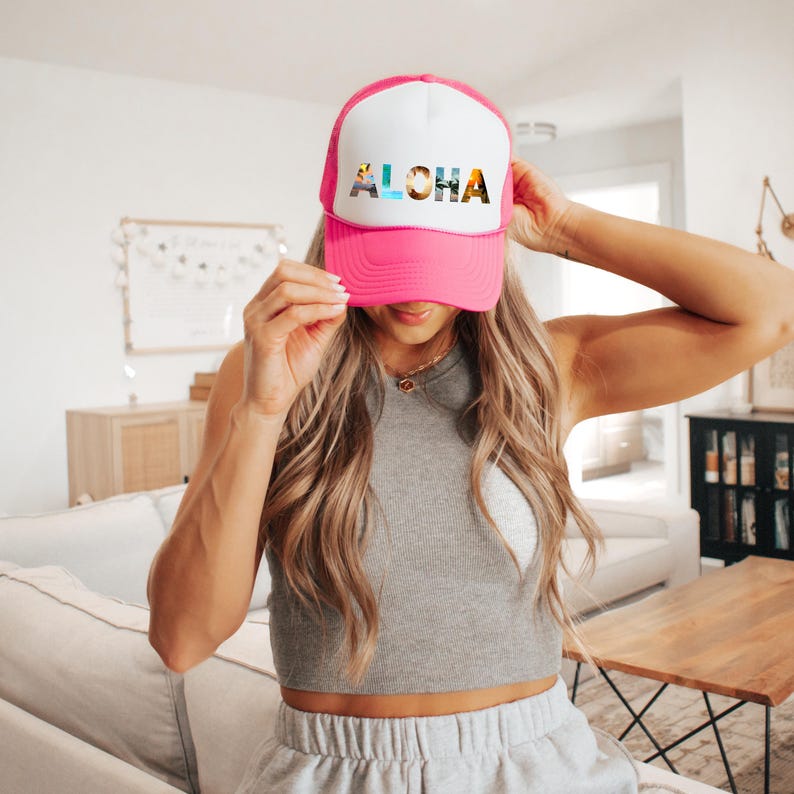 Women's Aloha Trucker Hat, Maui Snapback Hat, Hawaii Hat, Hawaii ...