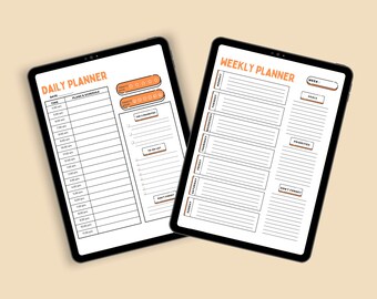 Elegant and Colorful Daily Planner Digital Download for Colorful Print ...