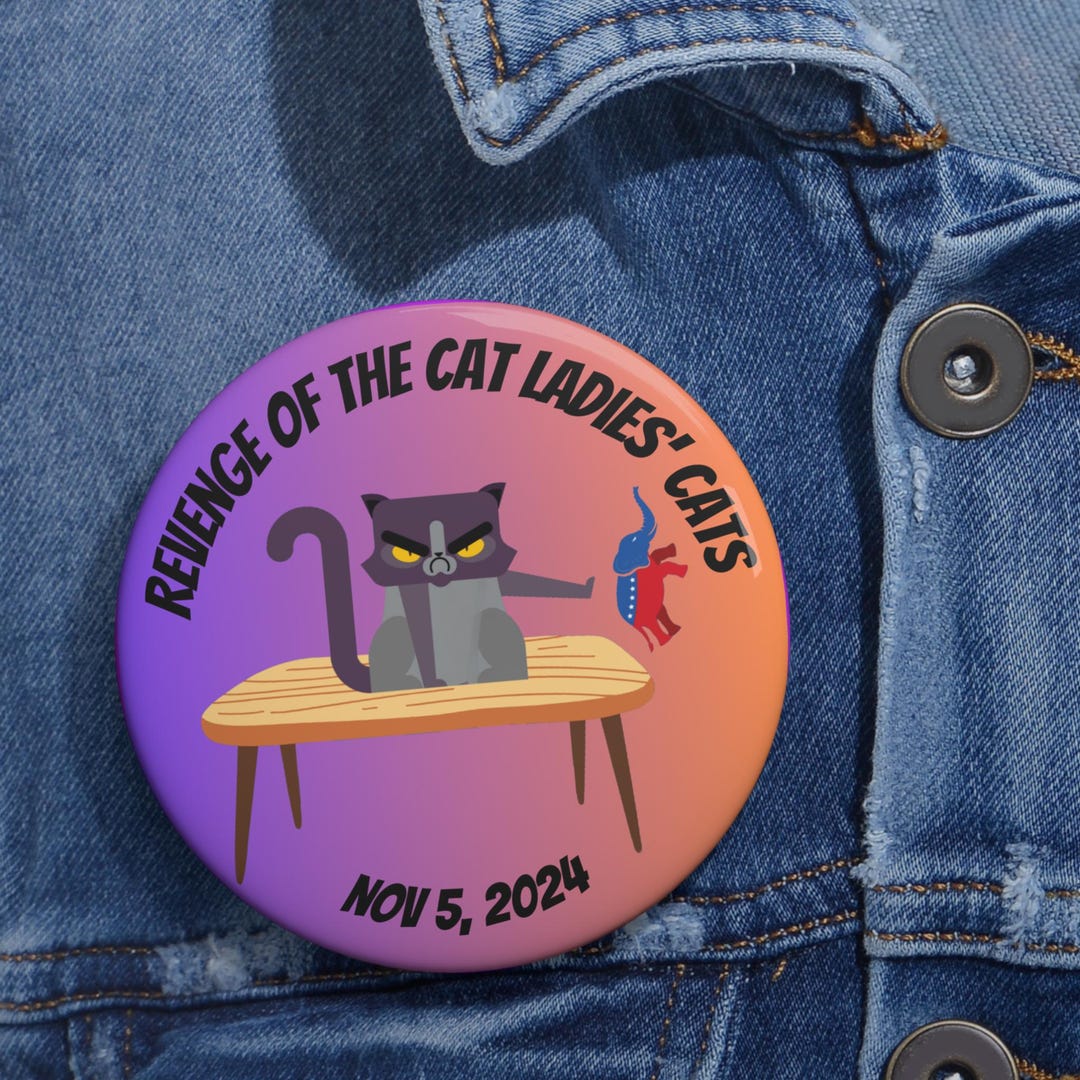 Grumpy Cat Pushing Republican Elephant off the Table 2.25 Harris/walz ...