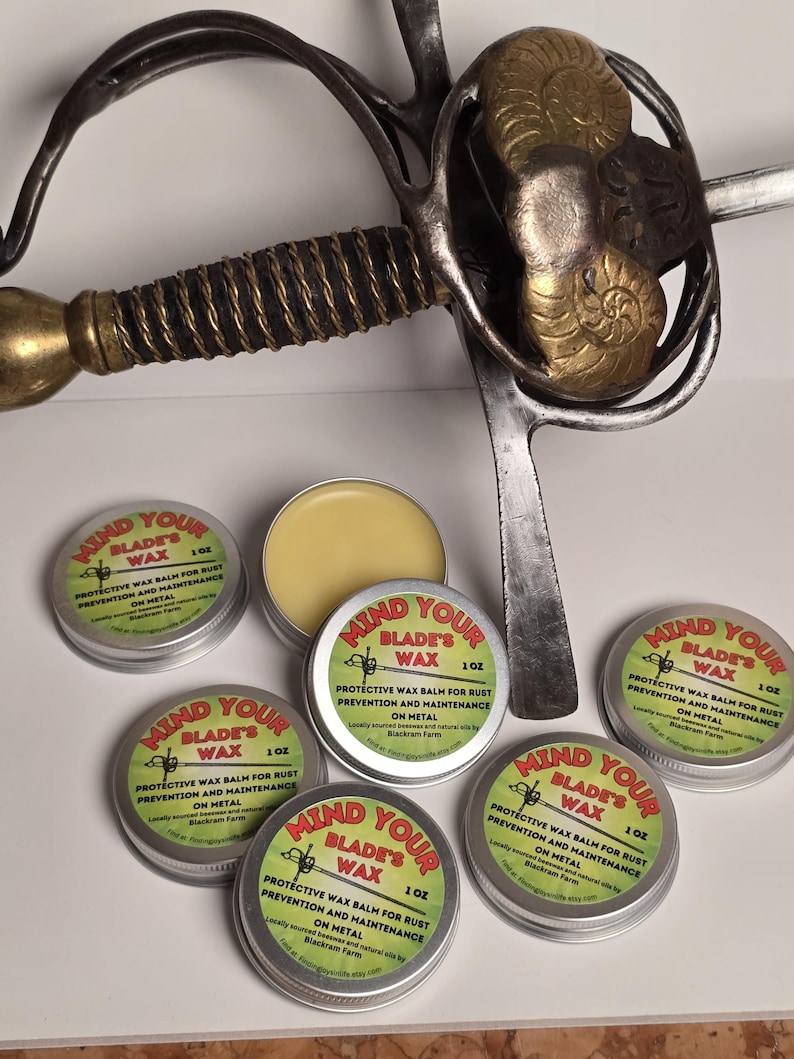 Handmade Rapier Rust Prevention Wax: HEMA Sword Care Balm, Mind Your ...
