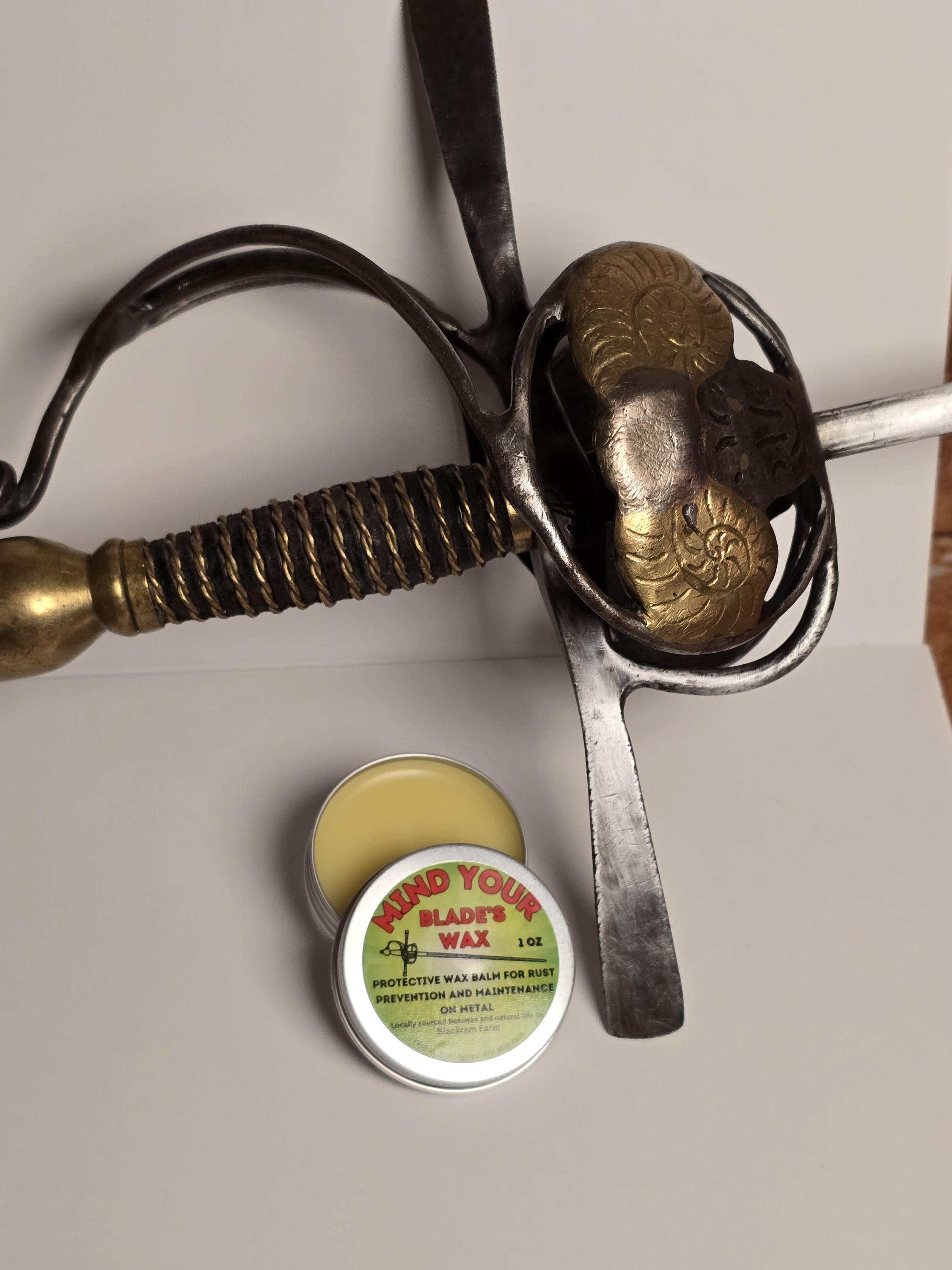Handmade Rapier Rust Prevention Wax: HEMA Sword Care Balm, Mind Your ...