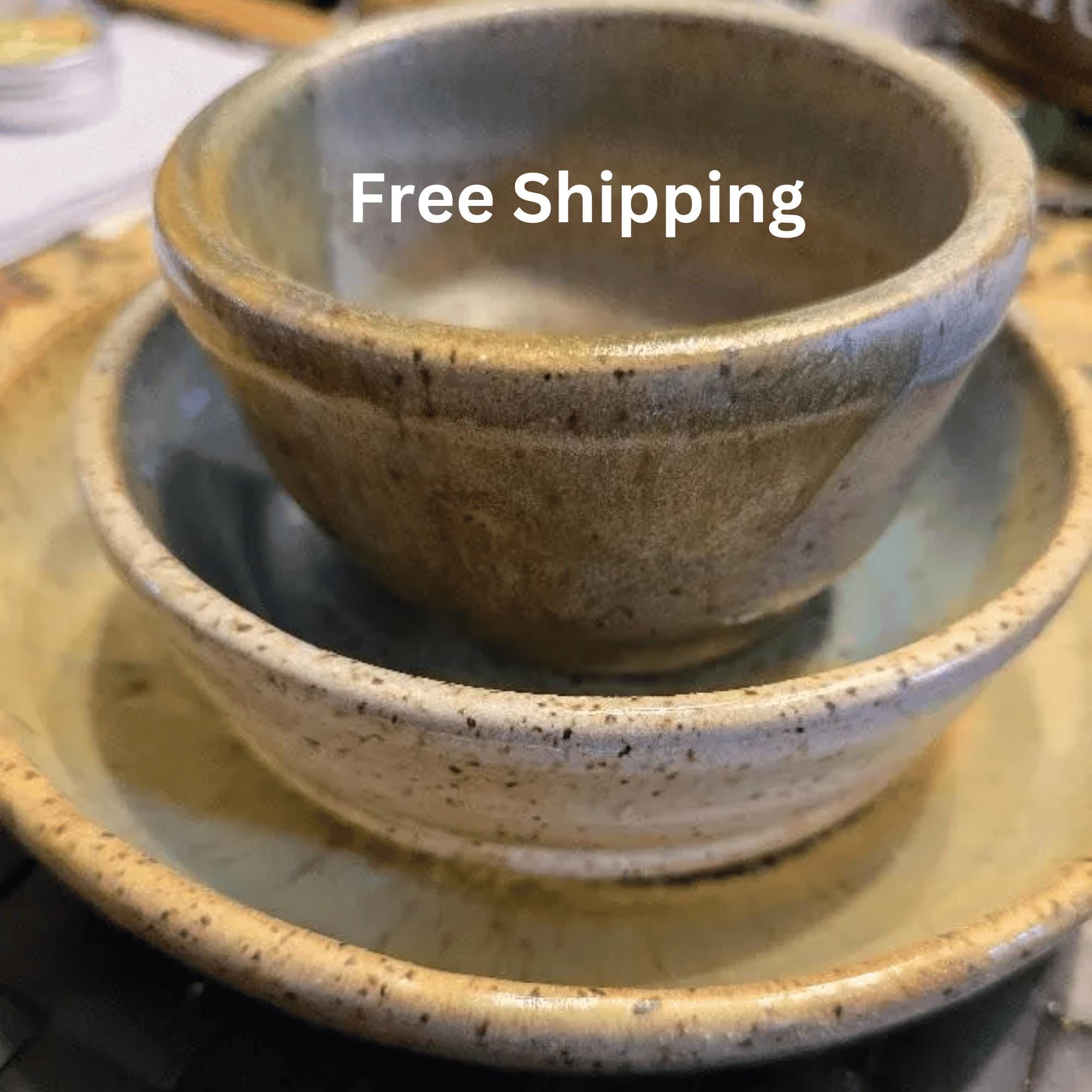 Medieval Feast Gear Set – Ceramic Plate, Bowl Cup, SCA Feastware ...