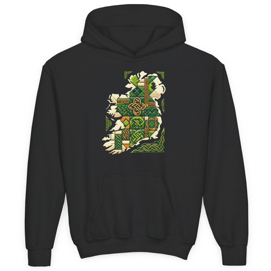 Quilted With Irish Luck Graphic - Patchwork Ireland Quilt Design ...