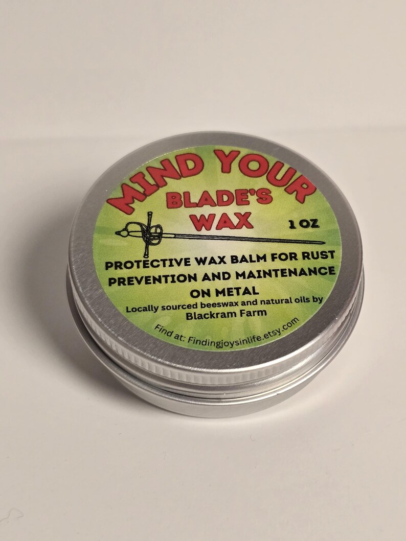 Handmade Rapier Rust Prevention Wax: HEMA Sword Care Balm, Mind Your ...