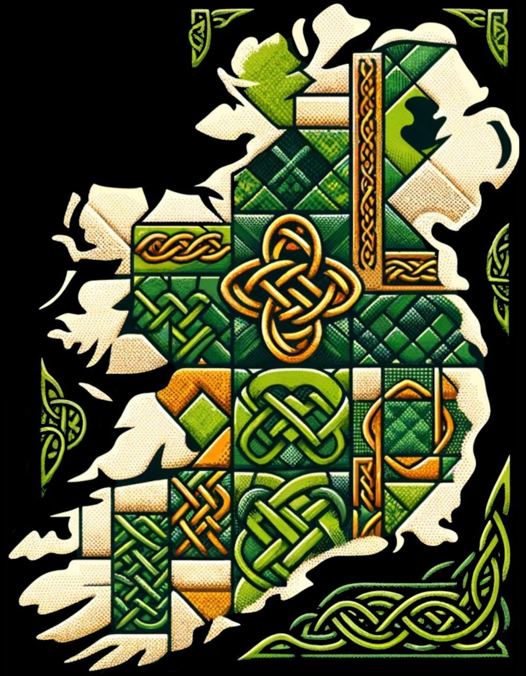 Ireland Quilt Pattern: Celtic Knot Patchwork (digital Download) - Etsy