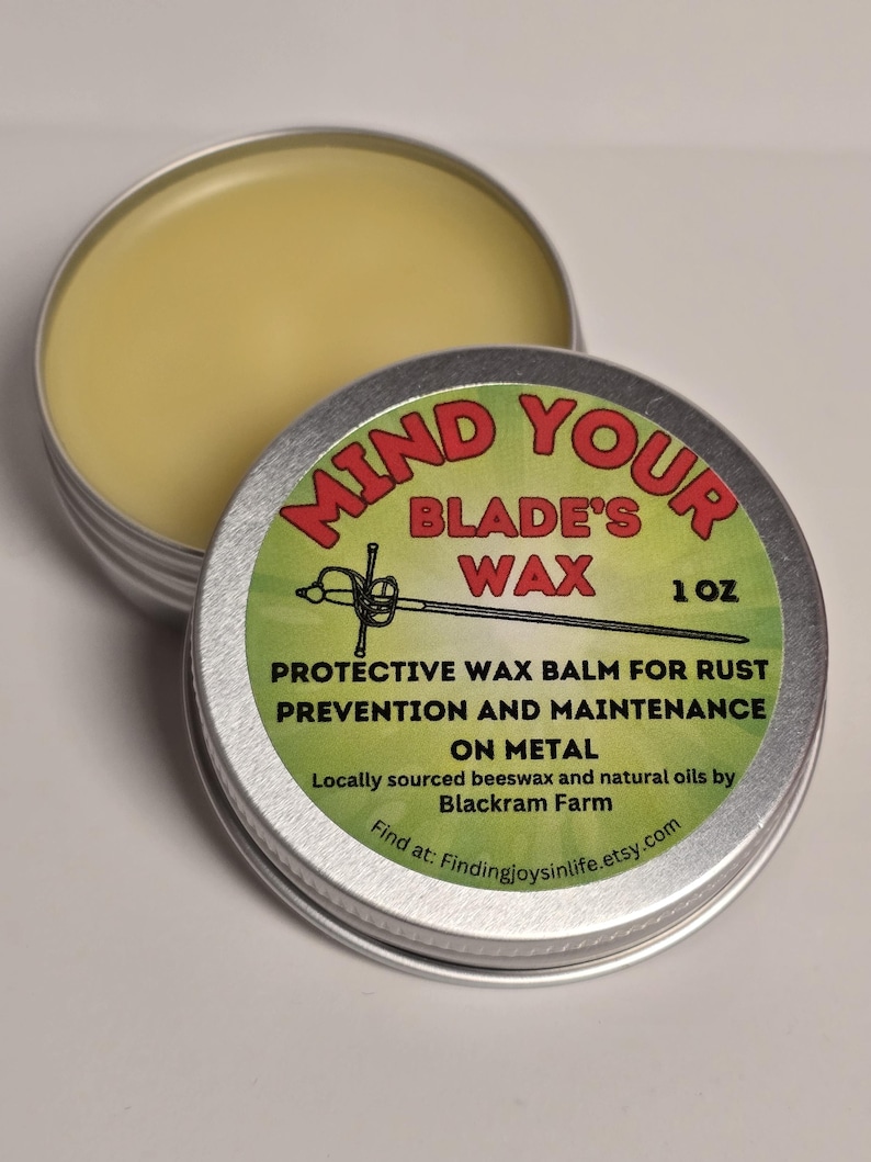Handmade Rapier Rust Prevention Wax: HEMA Sword Care Balm, Mind Your ...