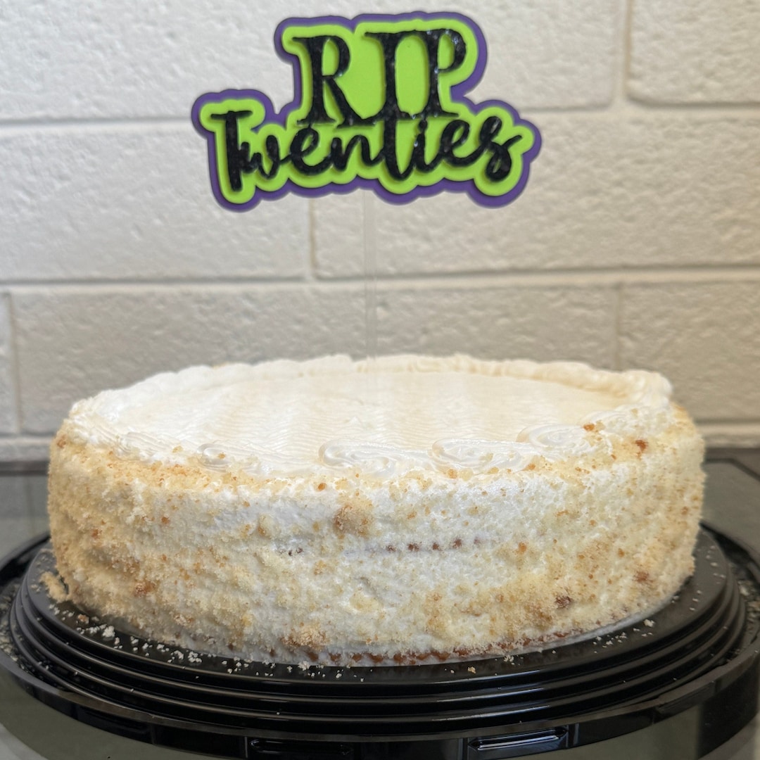 Rip Twenties Cake Topper, Rip My 20s Cake Topper, Topper Cake, 30th ...