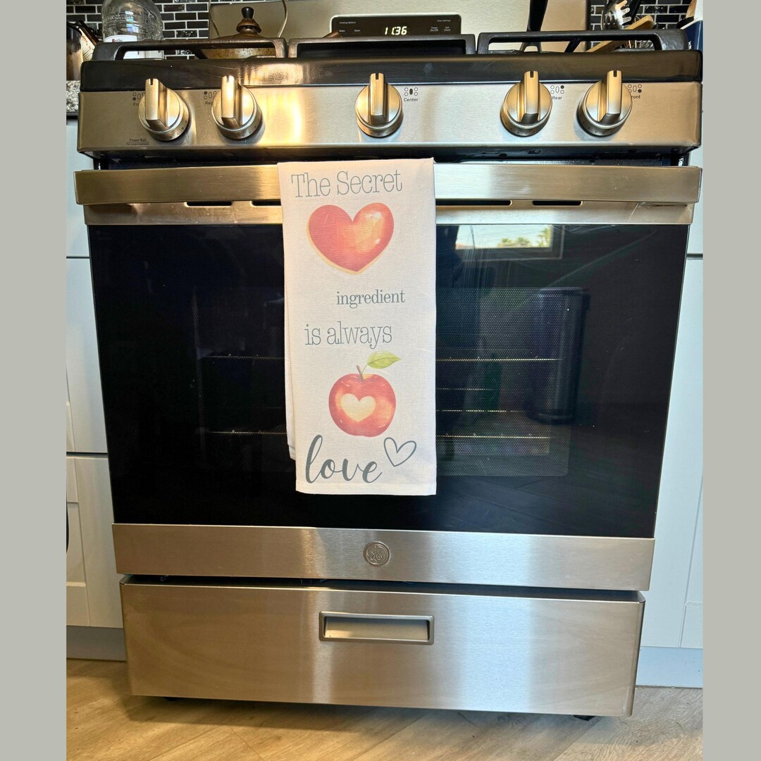 The Secret Ingredient is Always Love Tea Towel, Kitchen Decor, Dish ...