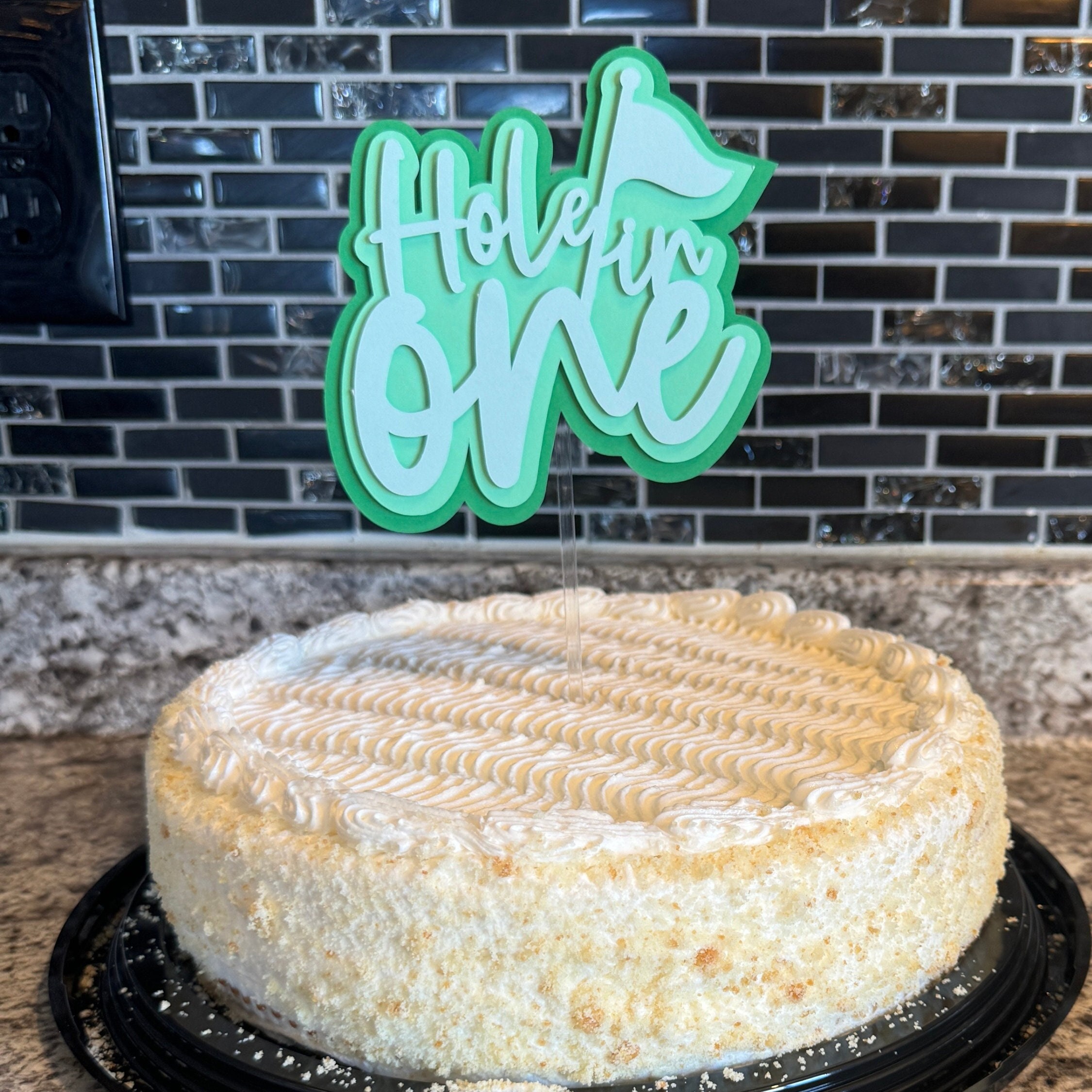 Hole in One Cake Topper, Hole in One Topper, One Cake Topper, Hole in ...