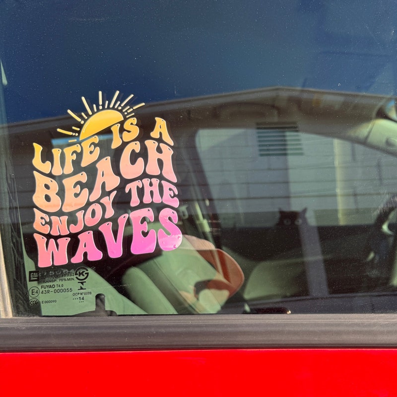 Beach Life Decal - Etsy