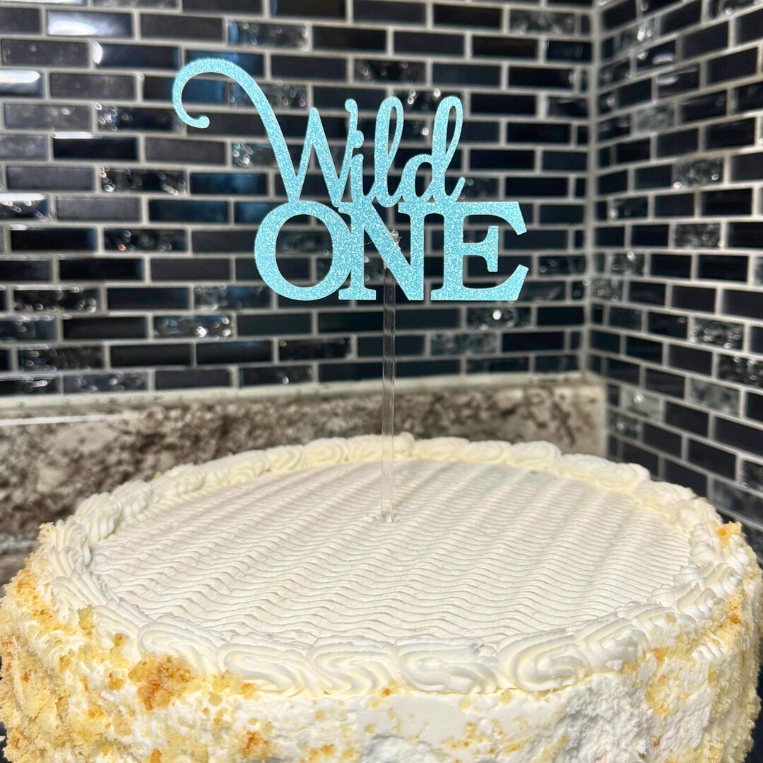 Wild One Cake Topper, Wild One Birthday Cake Topper, Sparkly Cake ...