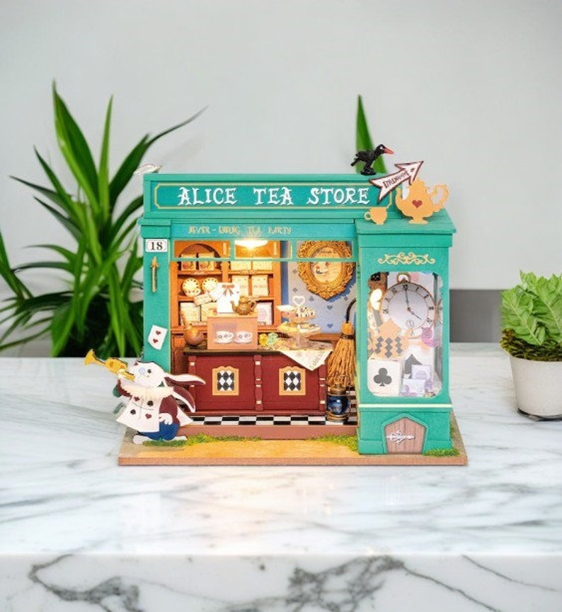 Build Your Own Alice's Tea Store, Doll House DIY Kit, Model Set ...