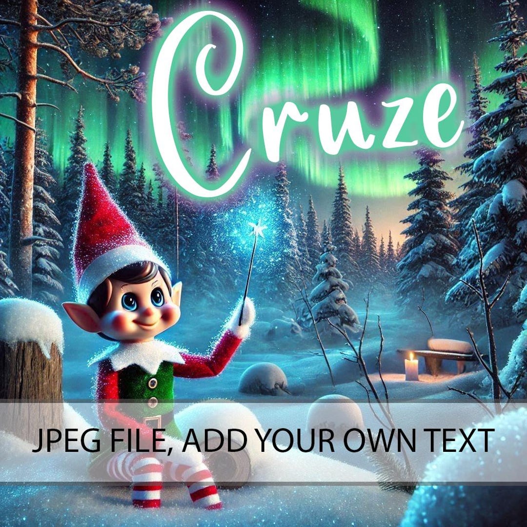 Santa's Little Elf Digital Backdrop, Christmas Stock, Christmas ...