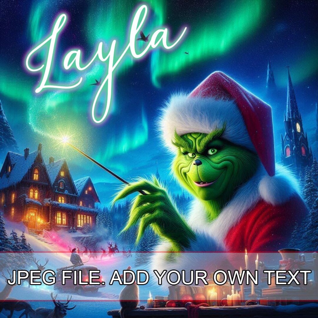 The Grinch Digital Backdrop, Christmas Stock, Christmas Background ...