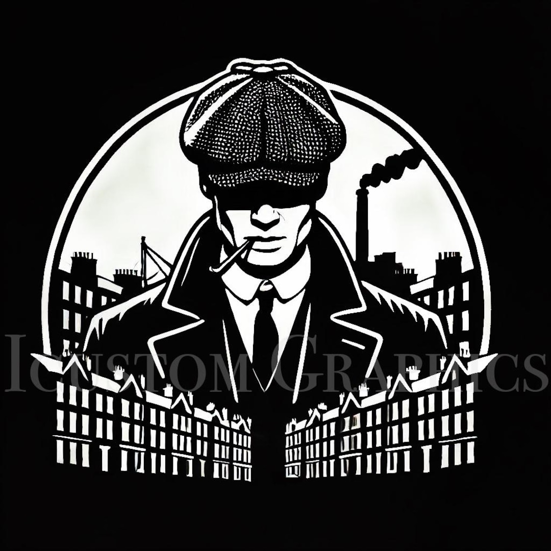Peaky Blinders Files in PNG JPG Cillian Murphy Silhouette Wall Art ...