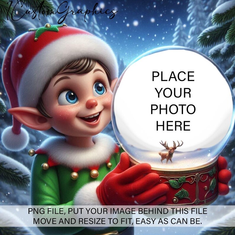 Santa's Little Elf Digital Backdrop, Christmas Stock, Christmas ...