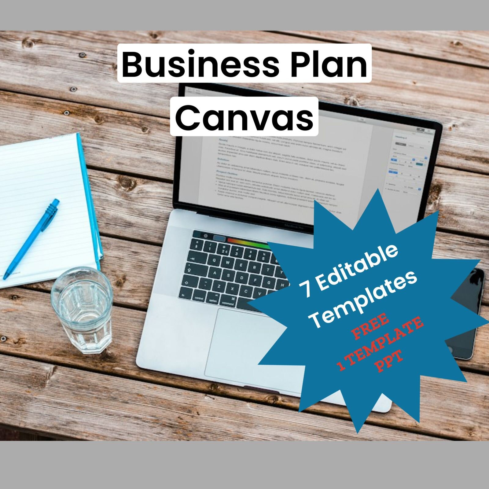 Complete Business Model Canvas Template Downloadable - Etsy