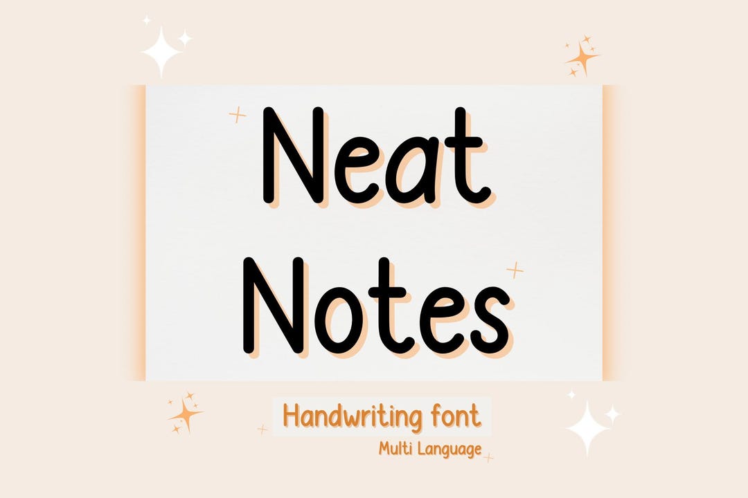 Handwriting Font, Handwritten Font, Goodnotes Font, Cute Font, Neat ...