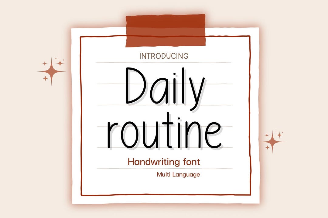 Handwriting Font, Daily Note Font, Goodnotes Fonts, Planner Fonts, Note ...