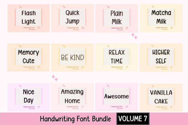Handwriting Font Bundle, Handwritten Font, Handwriting Font, Neat Font ...