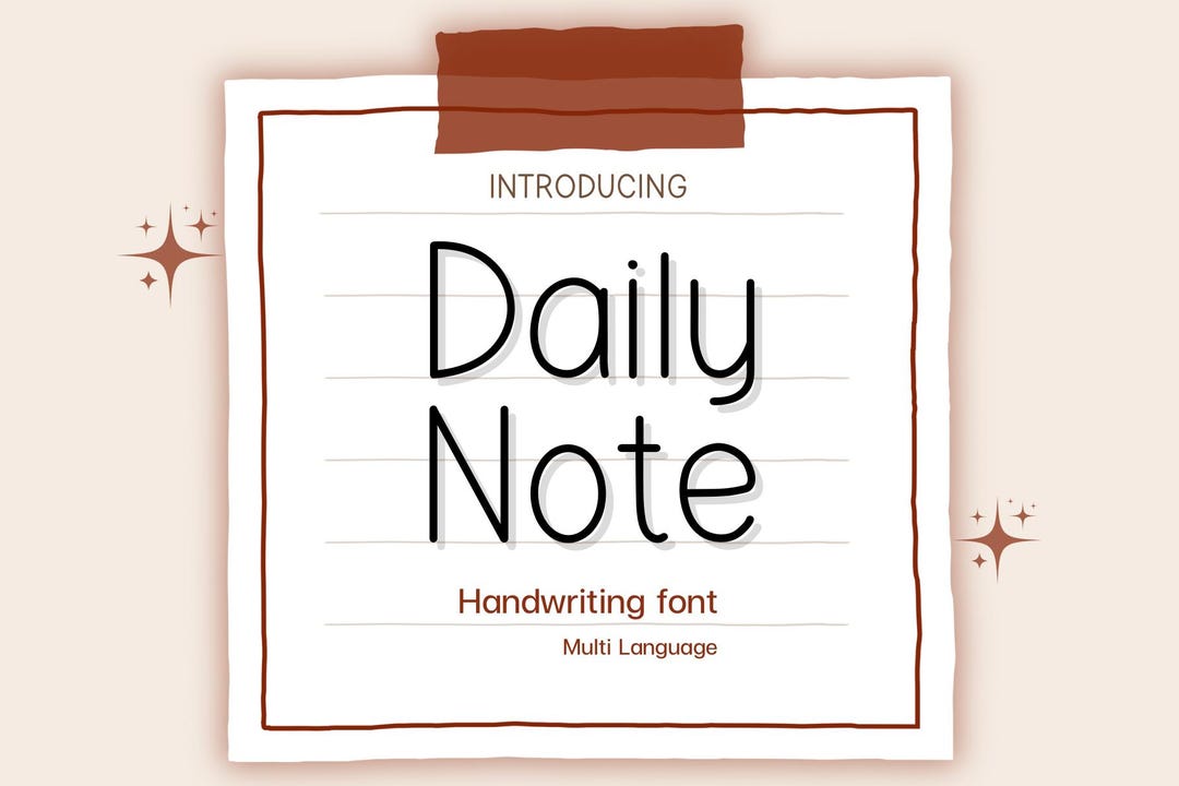 Handwriting Font, Handwritten Font, Neat Font, Goodnotes Font, Planner ...