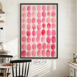 Gradient Pink Watercolor Poster, Pink Abstract Painting, Light Pink ...