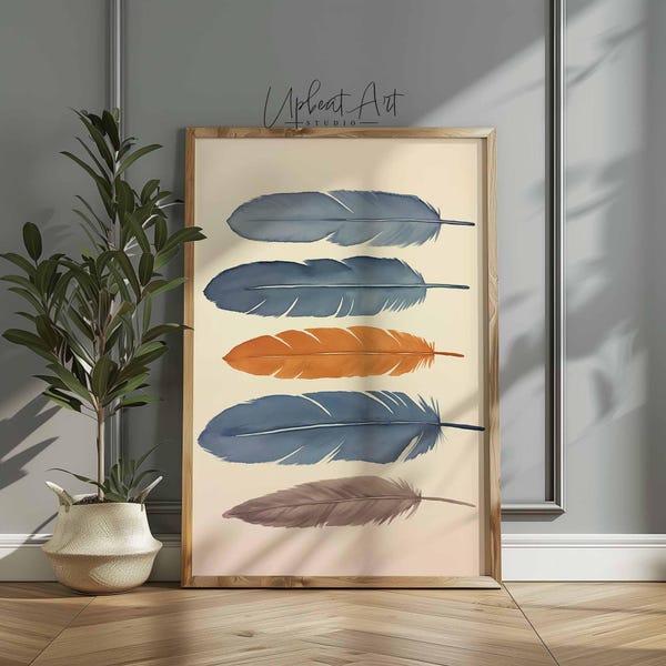 Feather Poster - Etsy