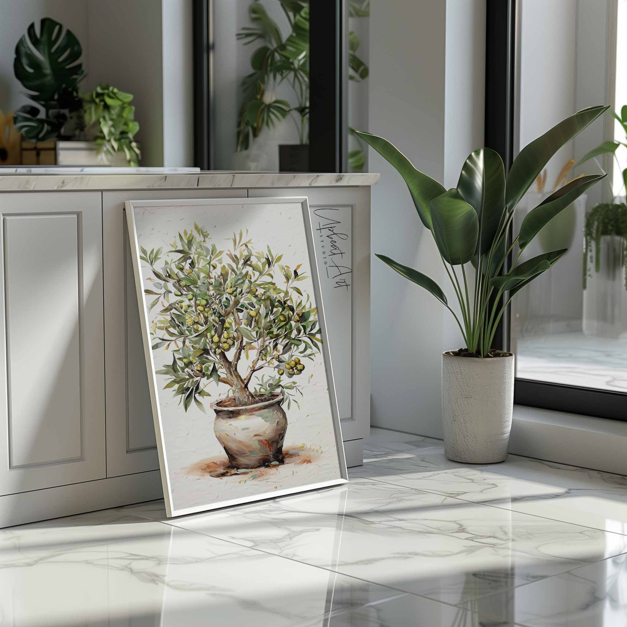 PRINTABLE Olive Tree Painting Sill Life Wall Art Restaurant Decor Olive ...