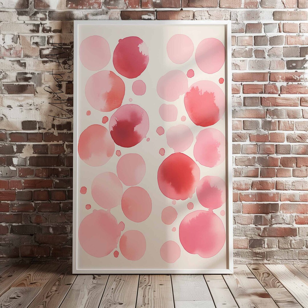 Pink Beige Poster, Pink Watercolor Painting, Light Pink Wall Art ...