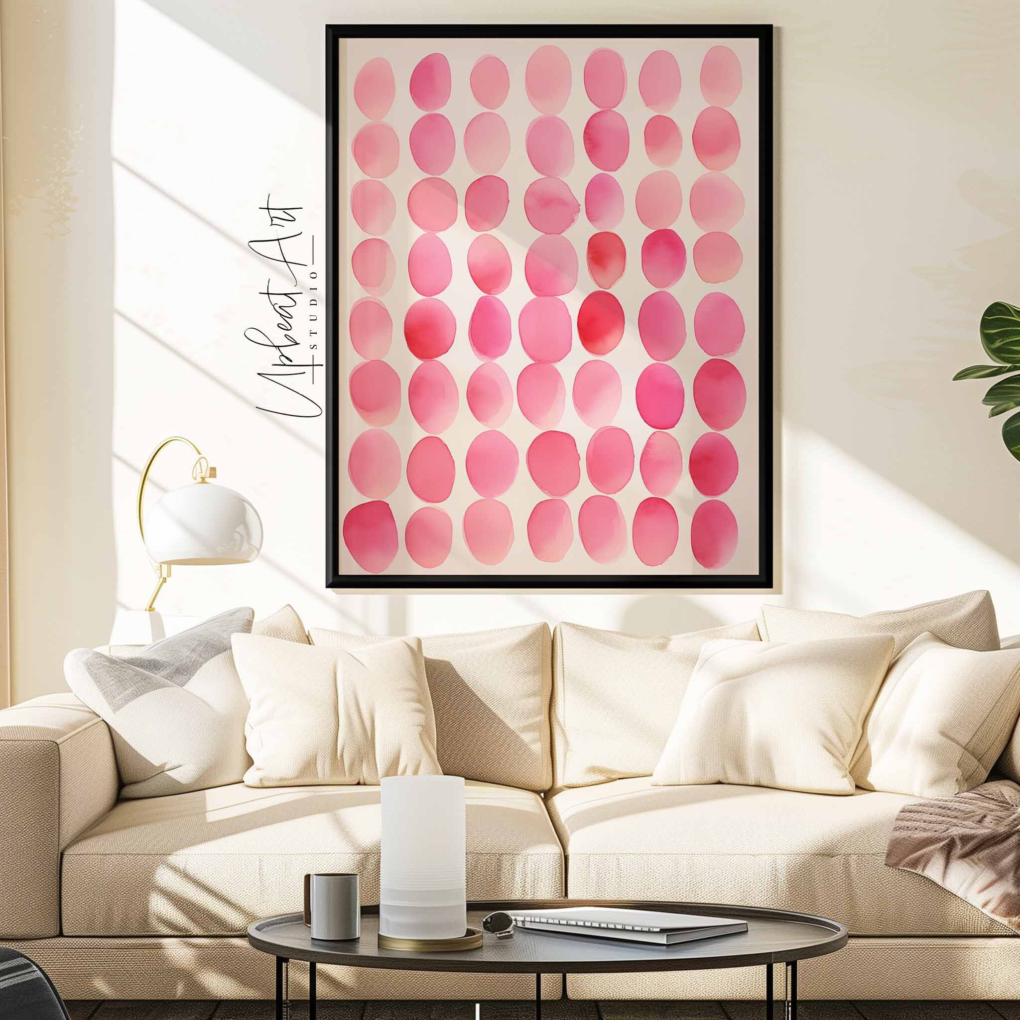 Gradient Pink Watercolor Poster, Pink Abstract Painting, Light Pink ...