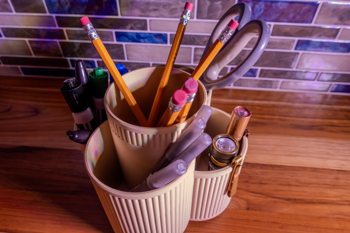 3D Printed Spinning Desk Organizer - Etsy