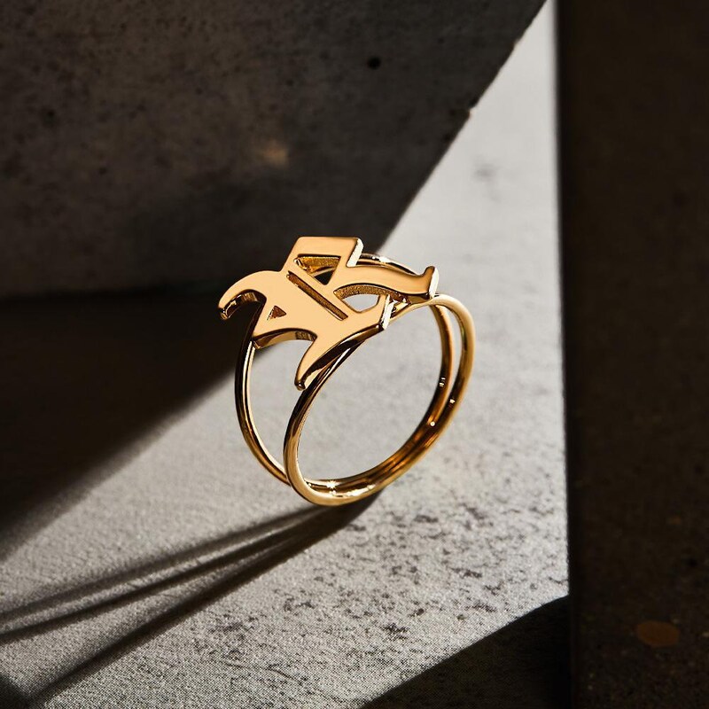 Initial Ring - Etsy