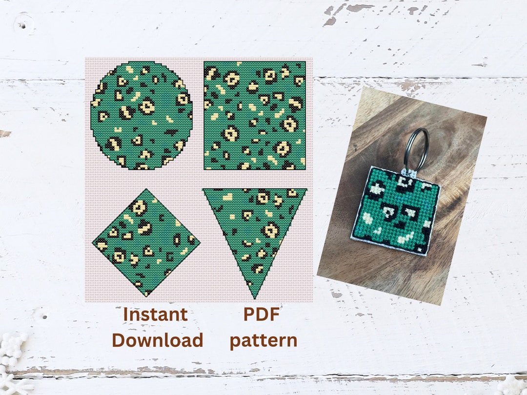 Leopard Print Cross Stitch Pattern: Safari Nursery Decor (PDF Pattern ...