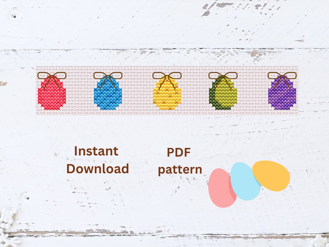Mini Easter Egg Cross Stitch Pattern: Beginner Friendly (PDF Pattern ...