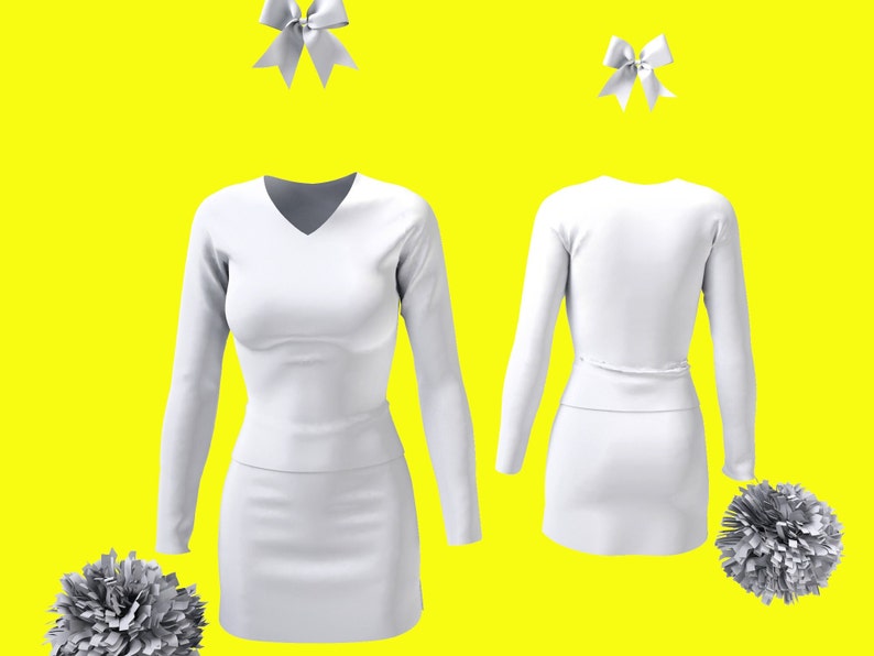 Cheerleading Uniform Mockup - Etsy