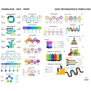10,000 Infographics Powerpoint Templates Bundle for Business & Learning ...