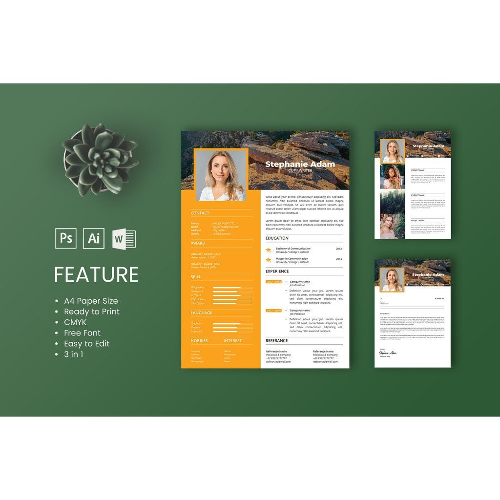 50 Sets Quality Professional Resume/cv/cl Templates (mixed Format ...