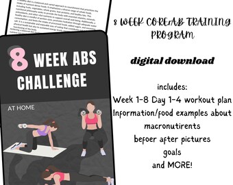 30 Day Ab Sculpt Workout Program Printable + Fillable PDF | Easy to ...