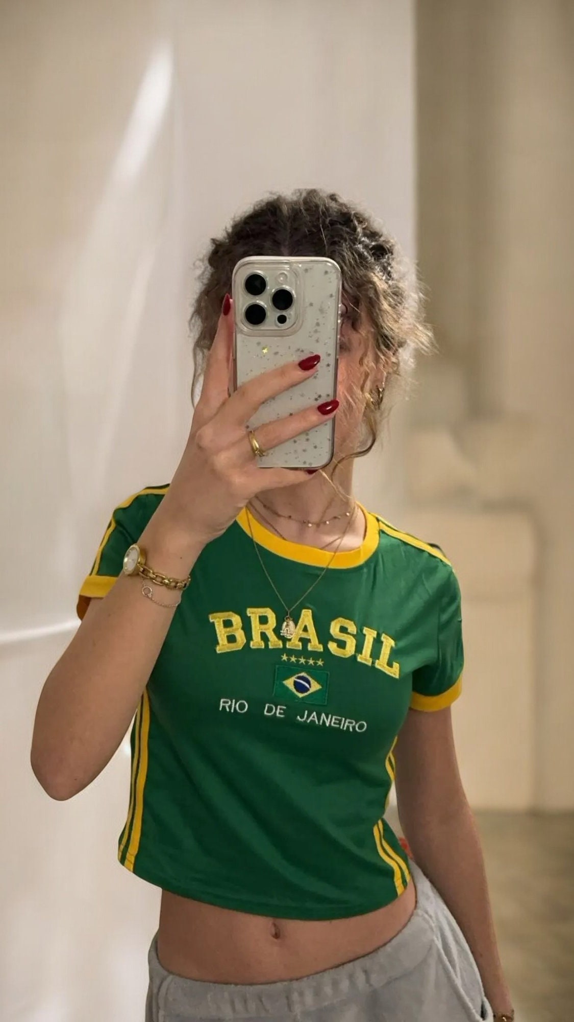 Y2K Brazil Top, Crop Top, Brasil Baby Tee, 2000s Aesthetic - Etsy