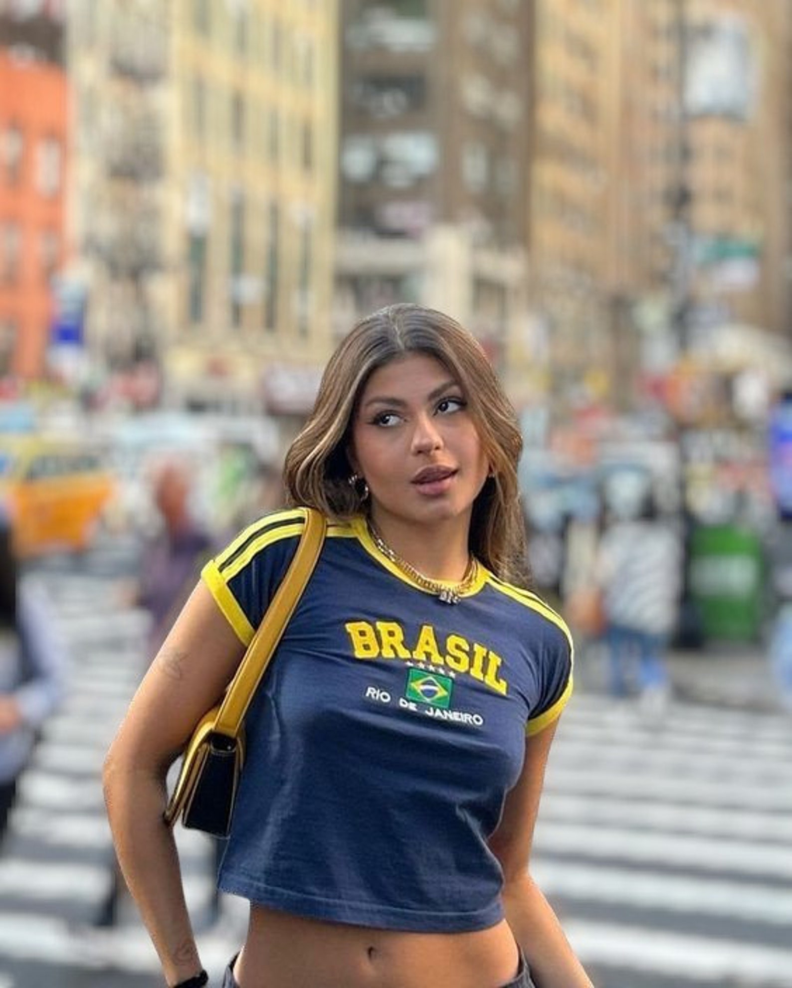 Y2K Brazil Top, Crop Top, Brasil Baby Tee, 2000s Aesthetic - Etsy