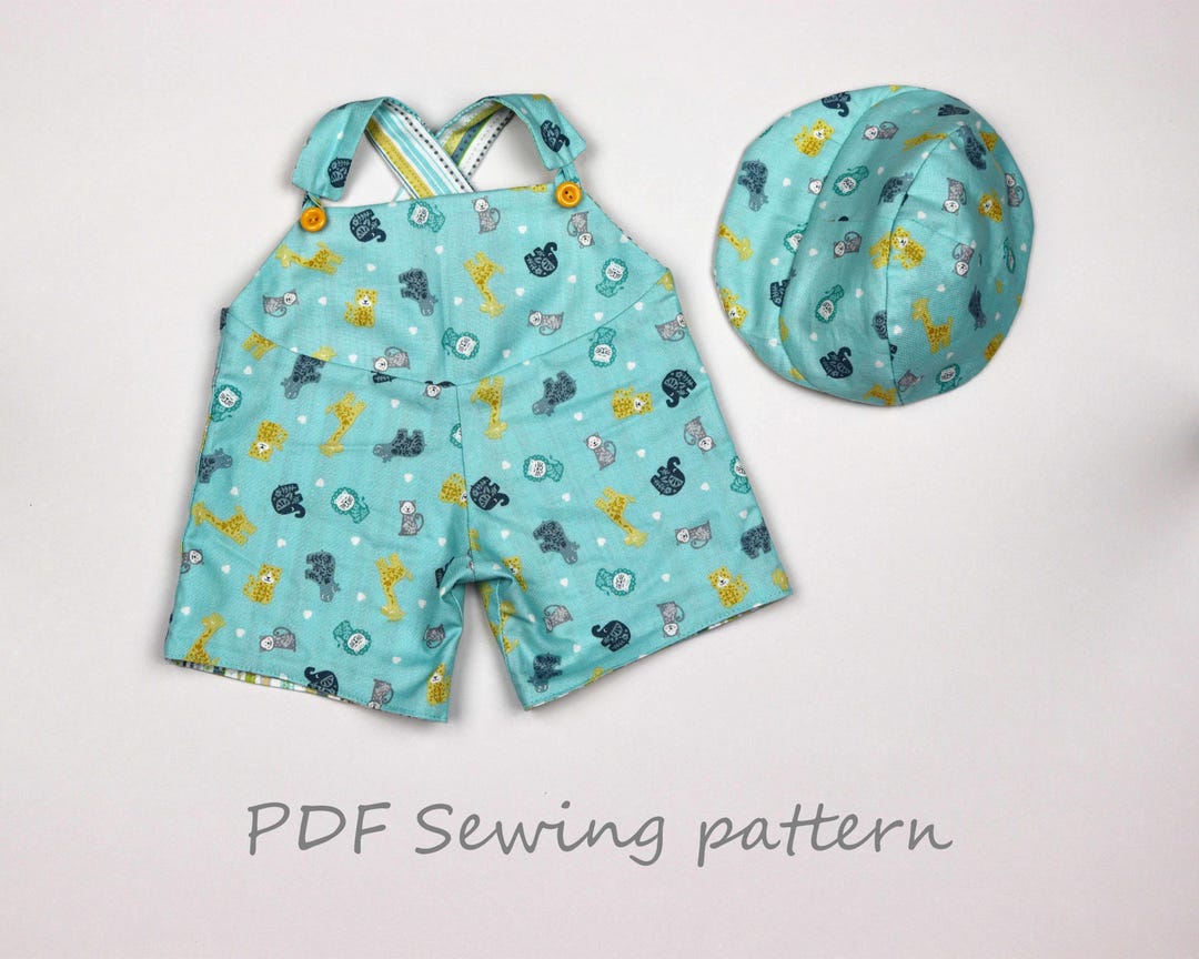 Dolls Overalls Pdf Pattern for Plush Toys, Clothes Sewing Tutorial for ...