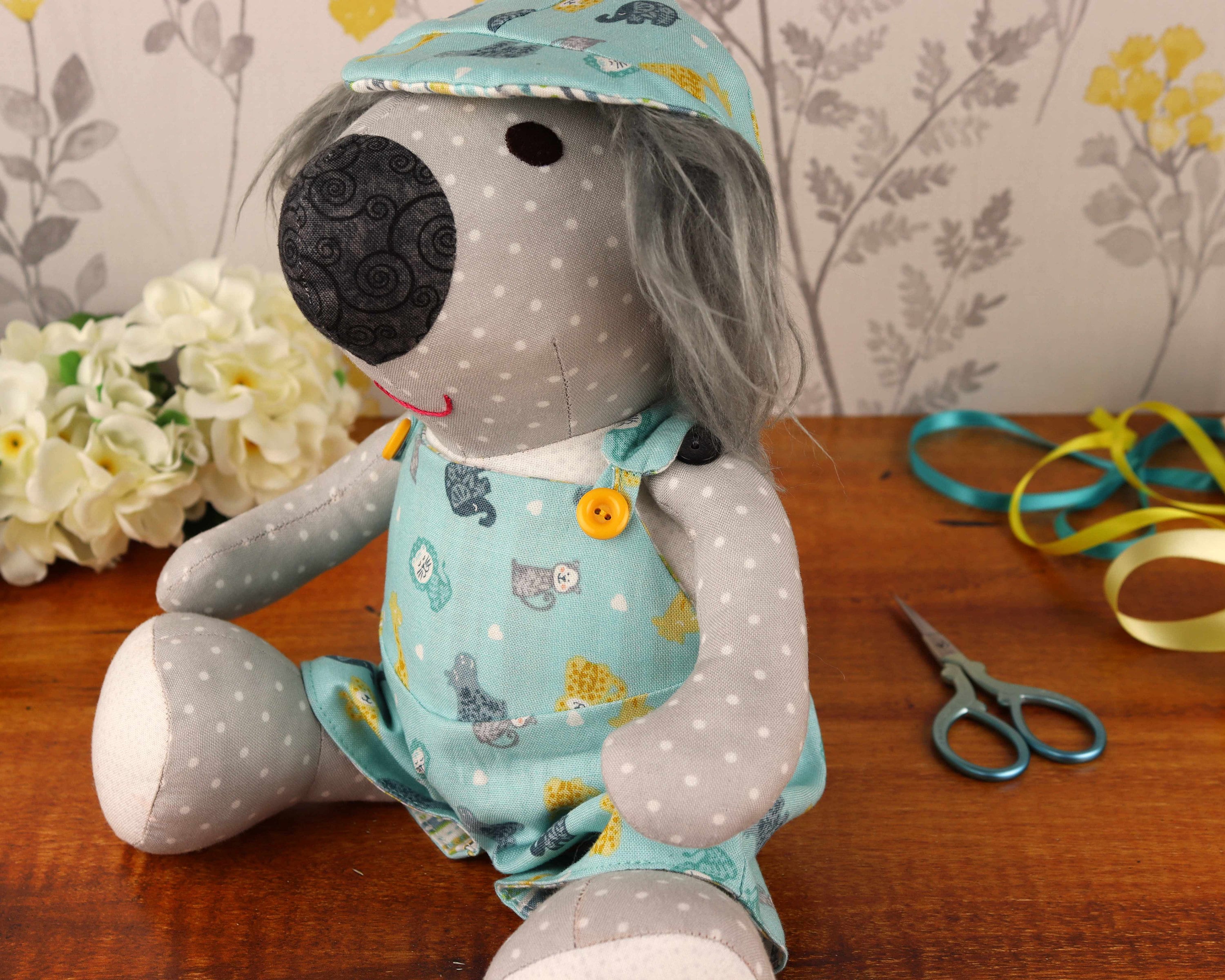 Stuffed Animal With Clothes Pattern and Tutorial, Koala Pdf Sewing ...