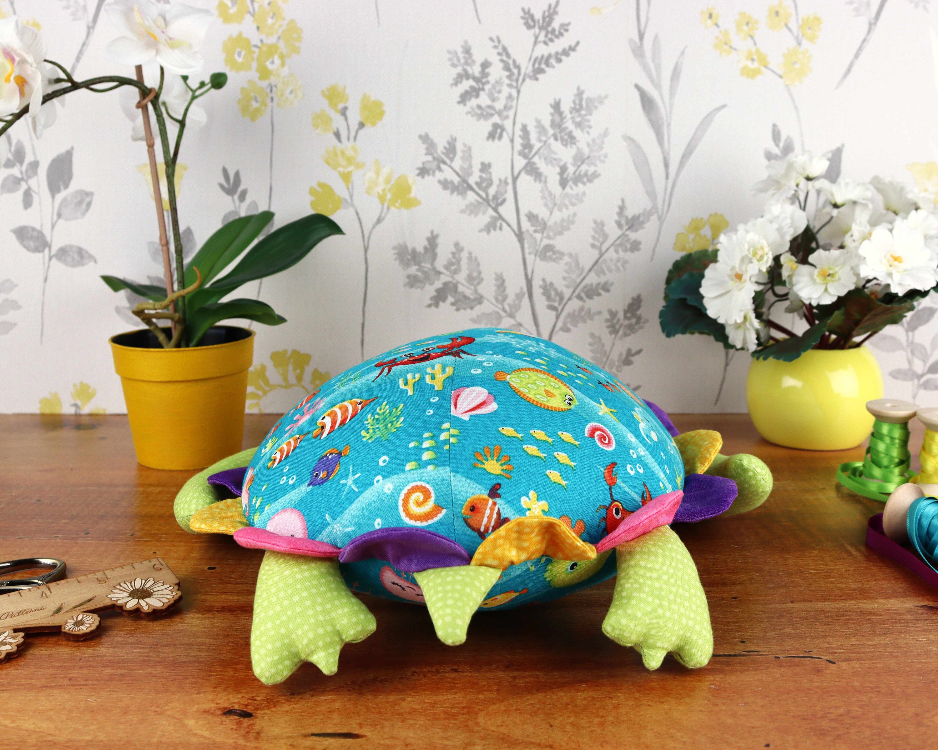 Stuffed Turtle Pdf Sewing Pattern & Tutorial, Plushie Pattern and ...